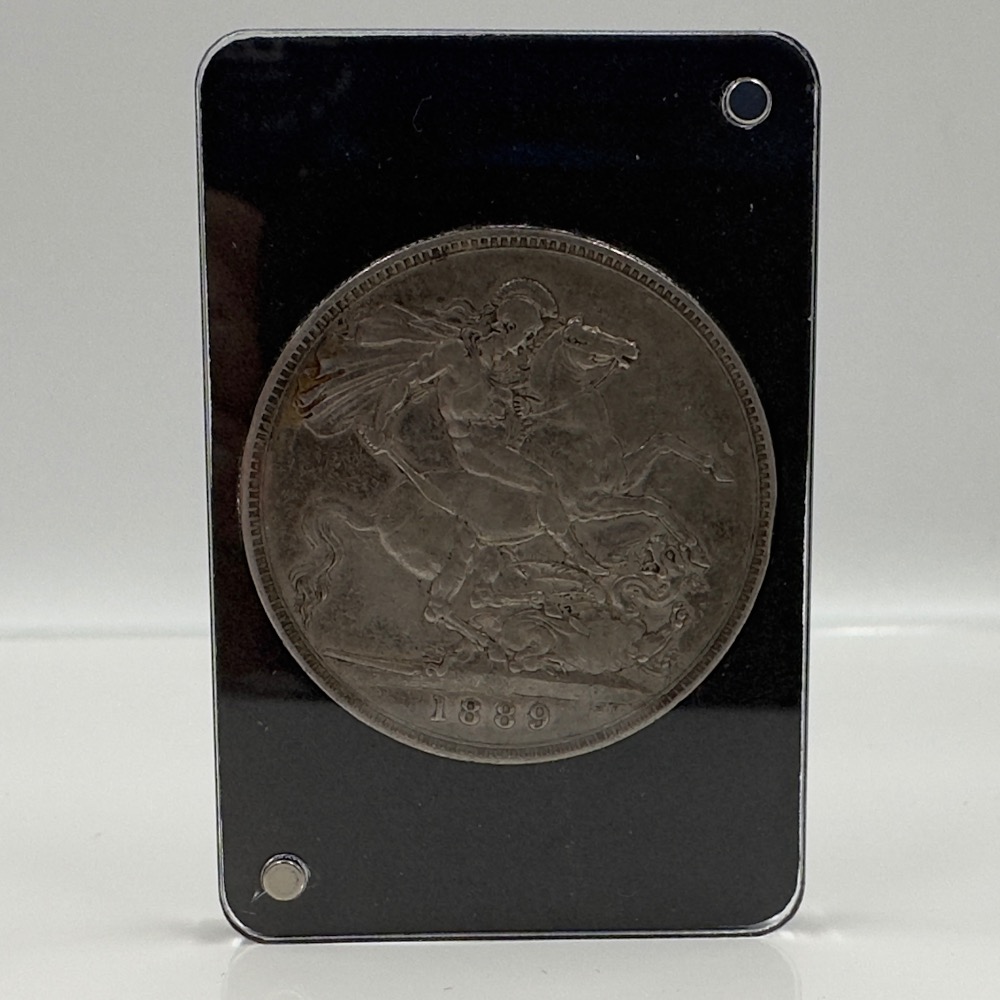 Pre-owned ANTIQUE 1889 VICTORIA D.G. BRITT:REG:F:D: SILVER COIN - 28 ...
